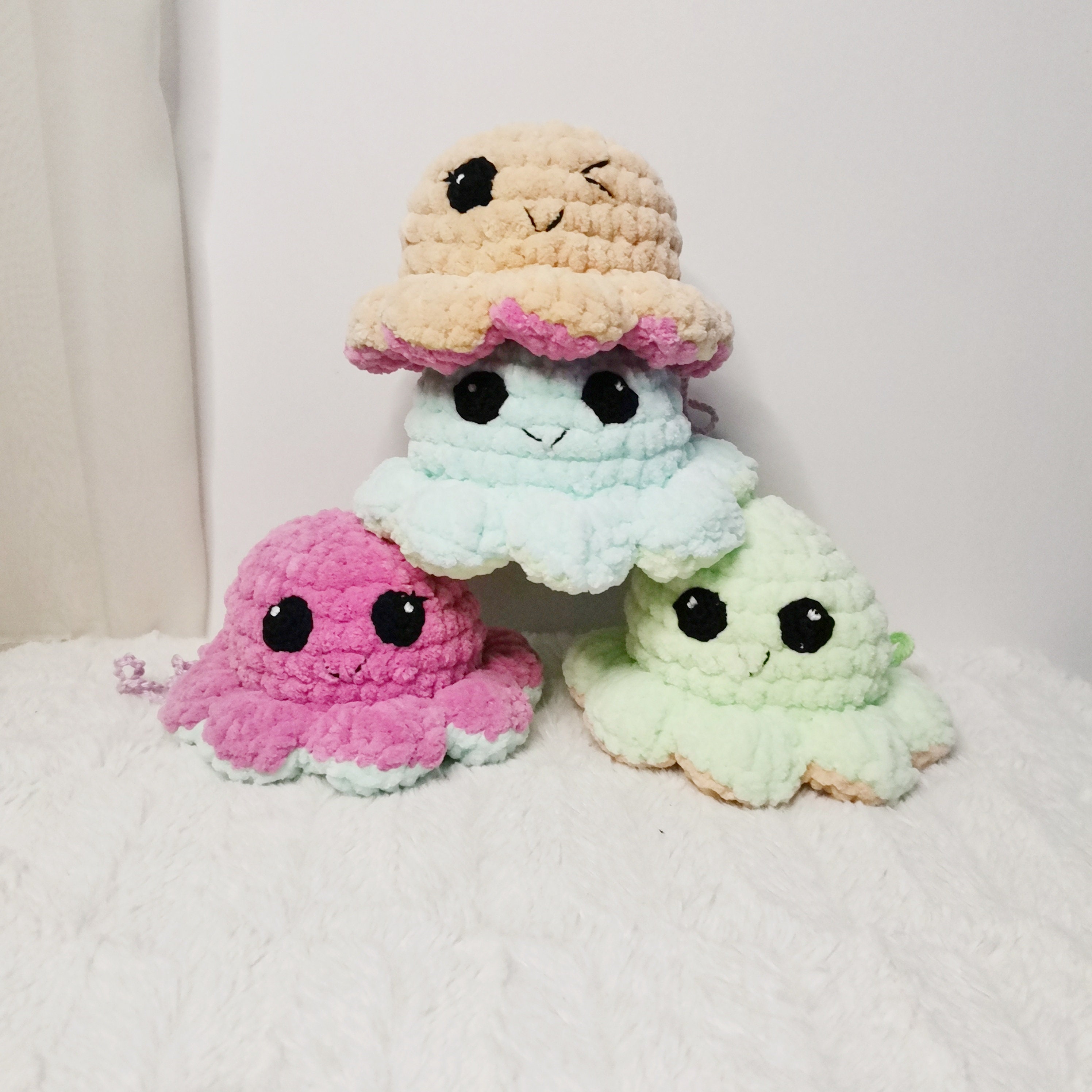 Crochet Reversible Octopus Pattern Moody Octopus Double Sided - Etsy