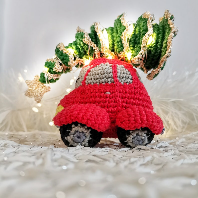 Crochet Christmas Car and Tree Pattern Amigurumi Christmas - Etsy
