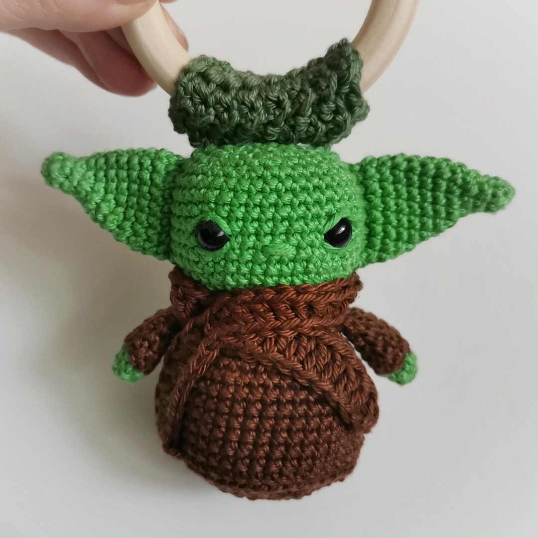 Crochet Pattern for Baby Alien Rattle - A Handmade Amigurumi Toy for ...