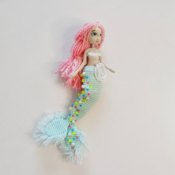 Crochet Mermaid Doll Pattern Amigurumi Mermaid Pattern English Tutorial Pdf Removable Mermaid Tail Pattern Etsy Australia