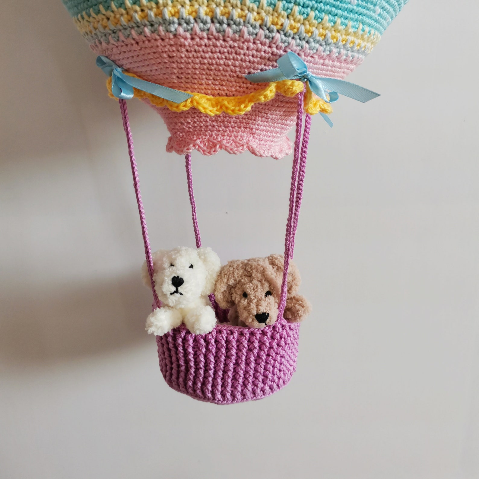 Hot Air Balloon Crochet Pattern Amigurumi Toy Kids Room Decor - Etsy