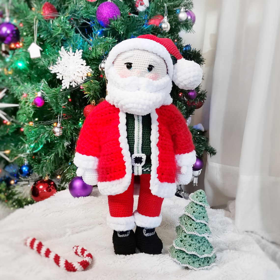 Crochet Christmas Santa Claus Pattern Amigurumi Kris Kringle - Etsy