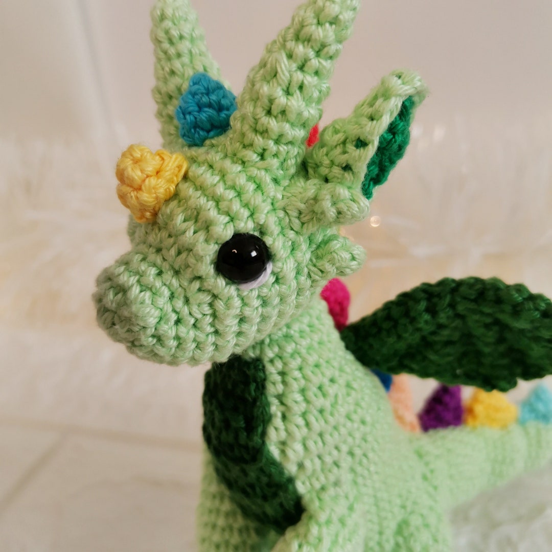 Crochet Dragon Pattern Cute Dragon Amigurumi Toy Pdf English Pattern - Etsy