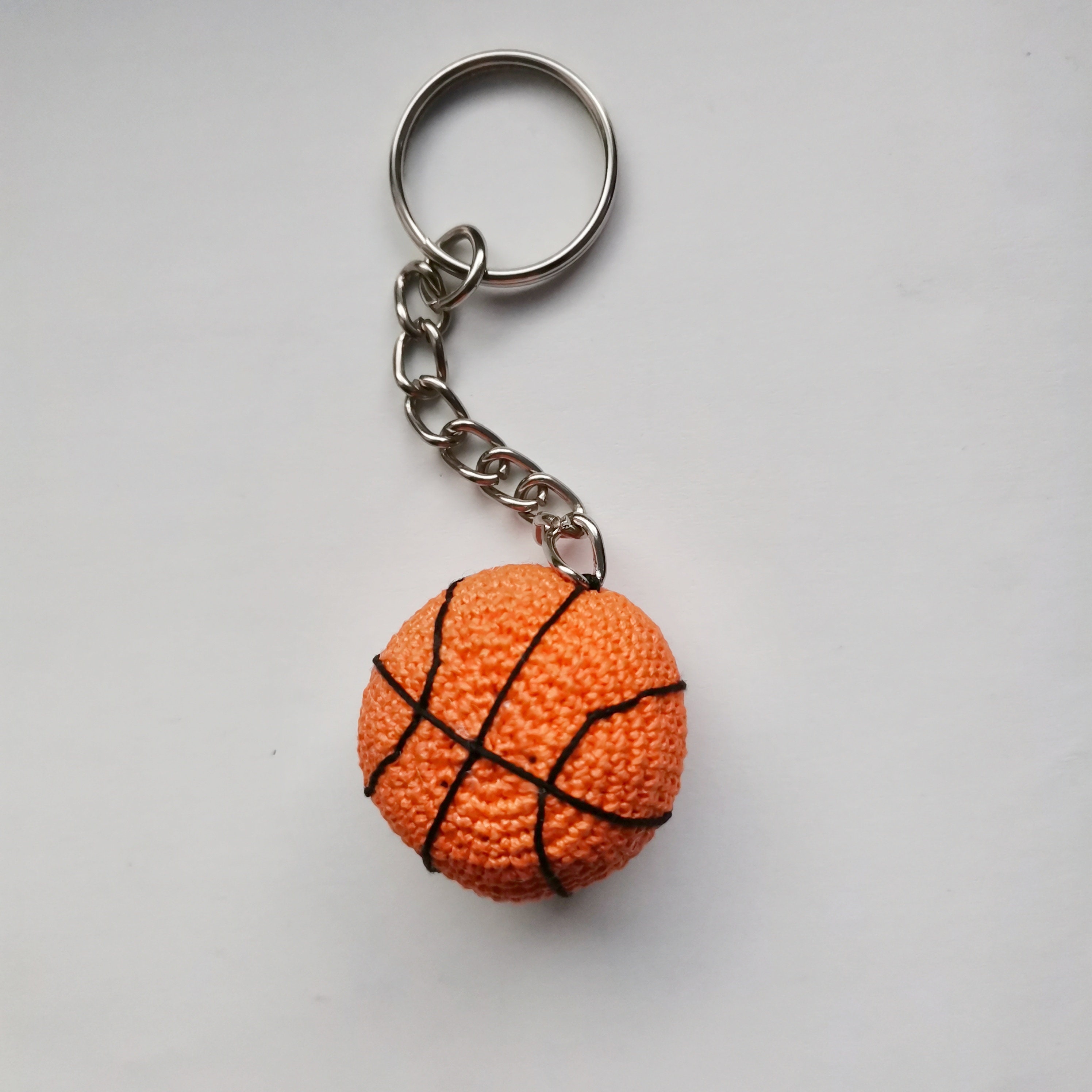 Instant Download Crocheted Basketball Keychain Pattern Mini Sports Ball ...