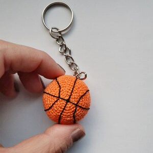 Instant Download Crocheted Basketball Keychain Pattern Mini Sports Ball ...