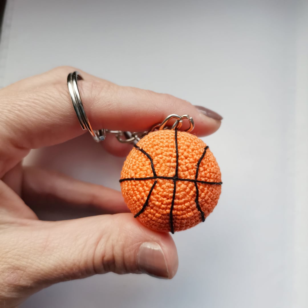 Basketball Bliss: Crochet Pattern for Sporty Keychain Delight DIY - Etsy