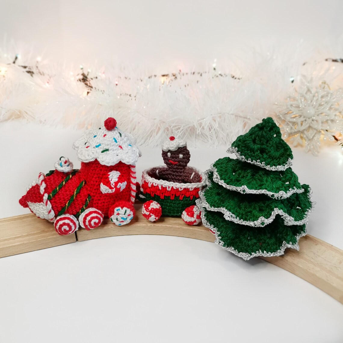Crochet Christmas Train Pattern Amigurumi Train Ornament | Etsy