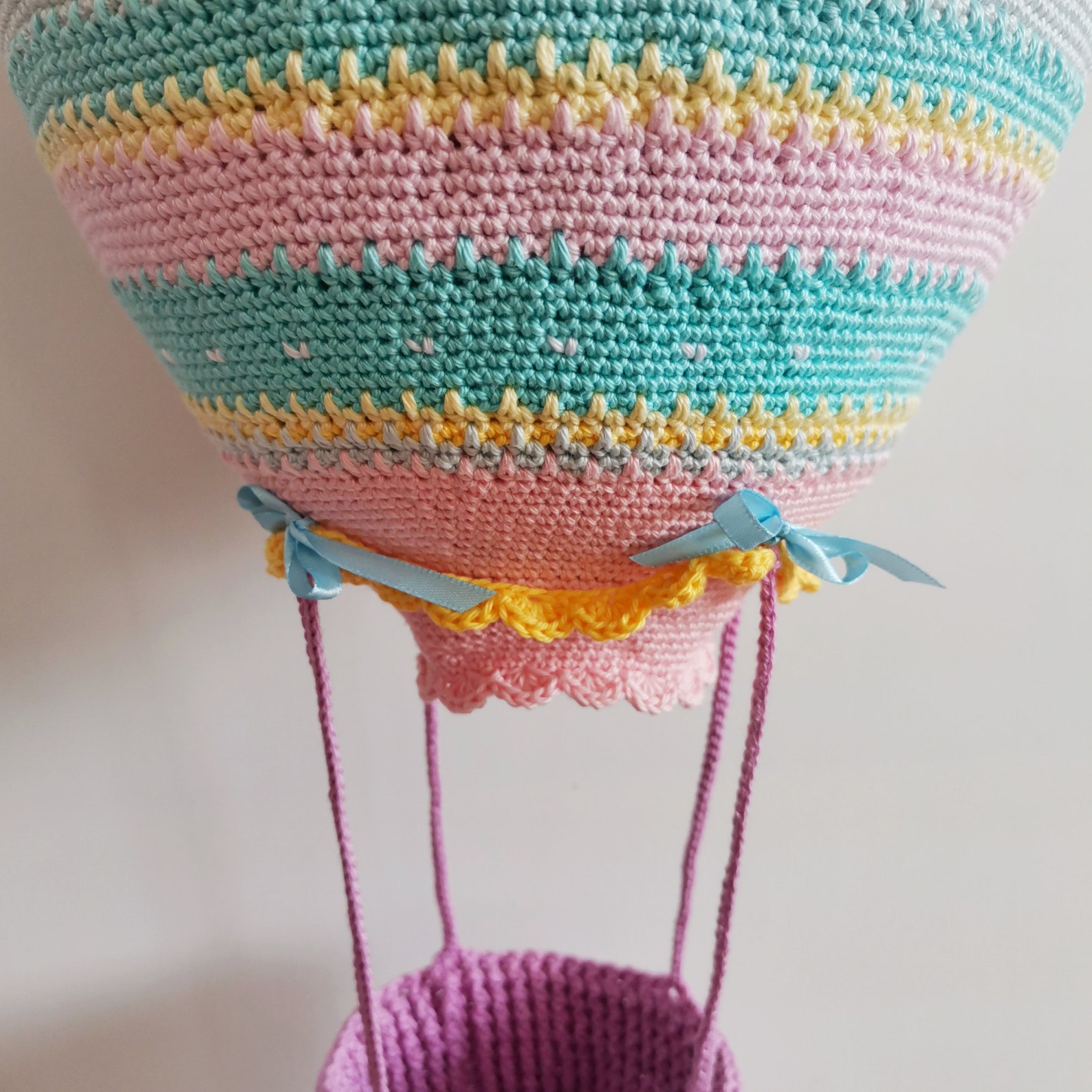 Hot Air Balloon Crochet Pattern Amigurumi Toy Kids Room Decor - Etsy