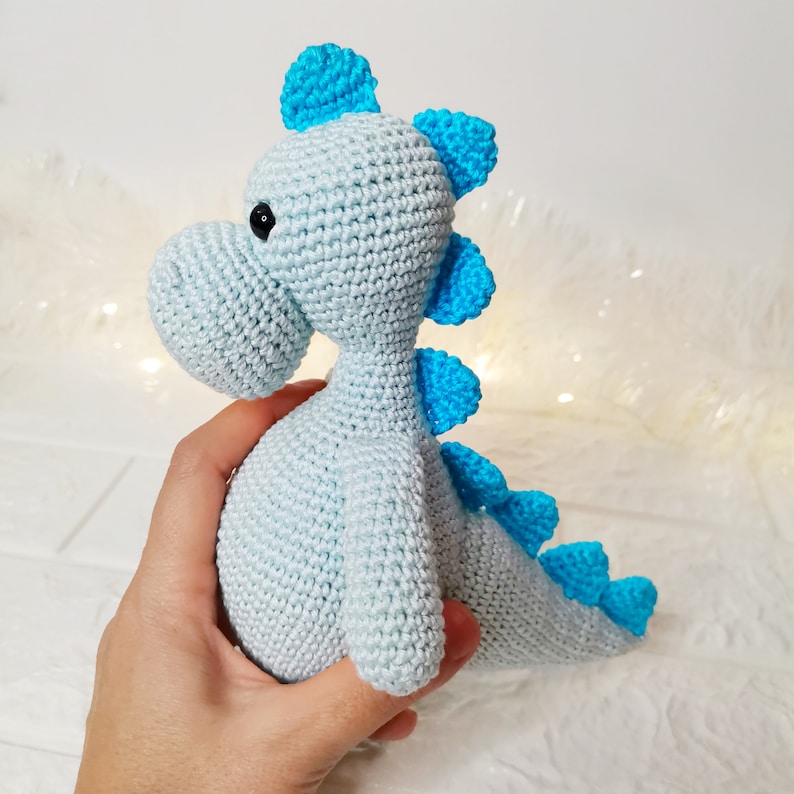 Dino Crochet Pattern - Amigurumi Dinosaur Baby and Toddler Toy Pdf ...