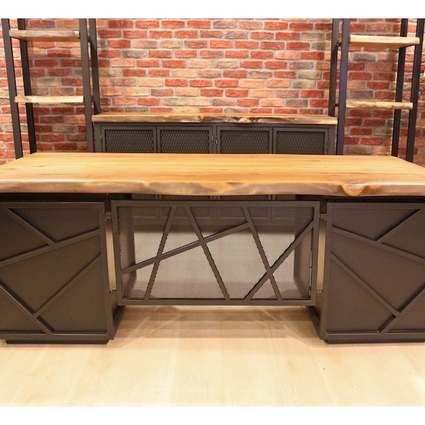 Industrial Desk - Etsy