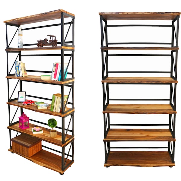 Industrial Bookcase - Etsy