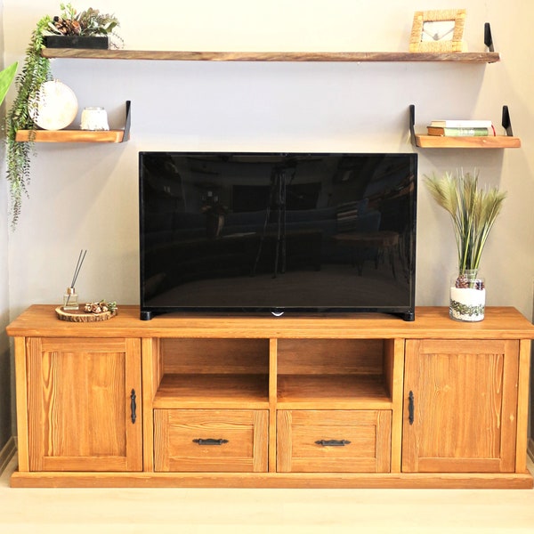 Rustic Media Center - Etsy
