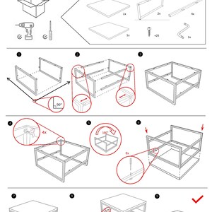 Coffee Table With Storage, Farmhouse Square Coffee Table , 2 Tier ...