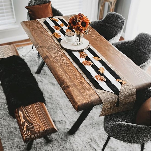 Rustic Dining Table - Etsy UK