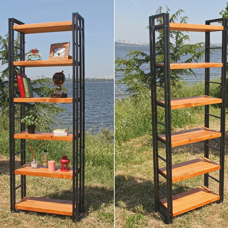 Rustic Bookcase - Etsy
