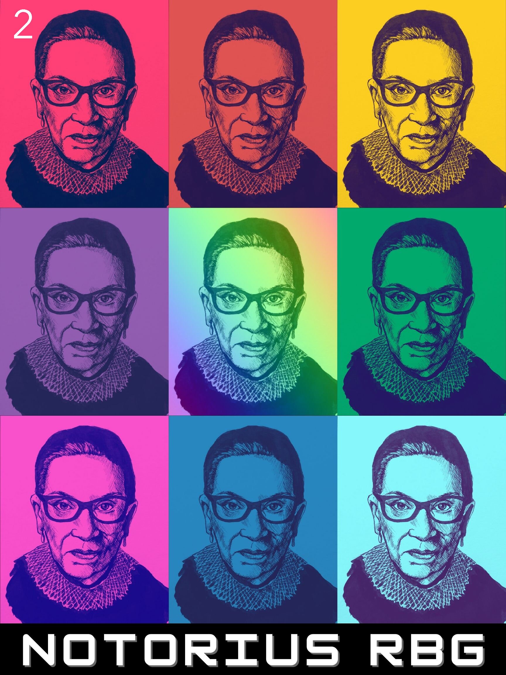 The Notorious RBG Art Print / Mujeres Líderes / Empoderamiento Femenino ...