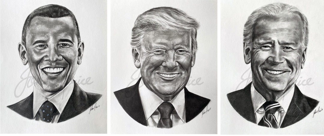 Presidential Portrait Prints and Note Cards | Unique Gift for History ...