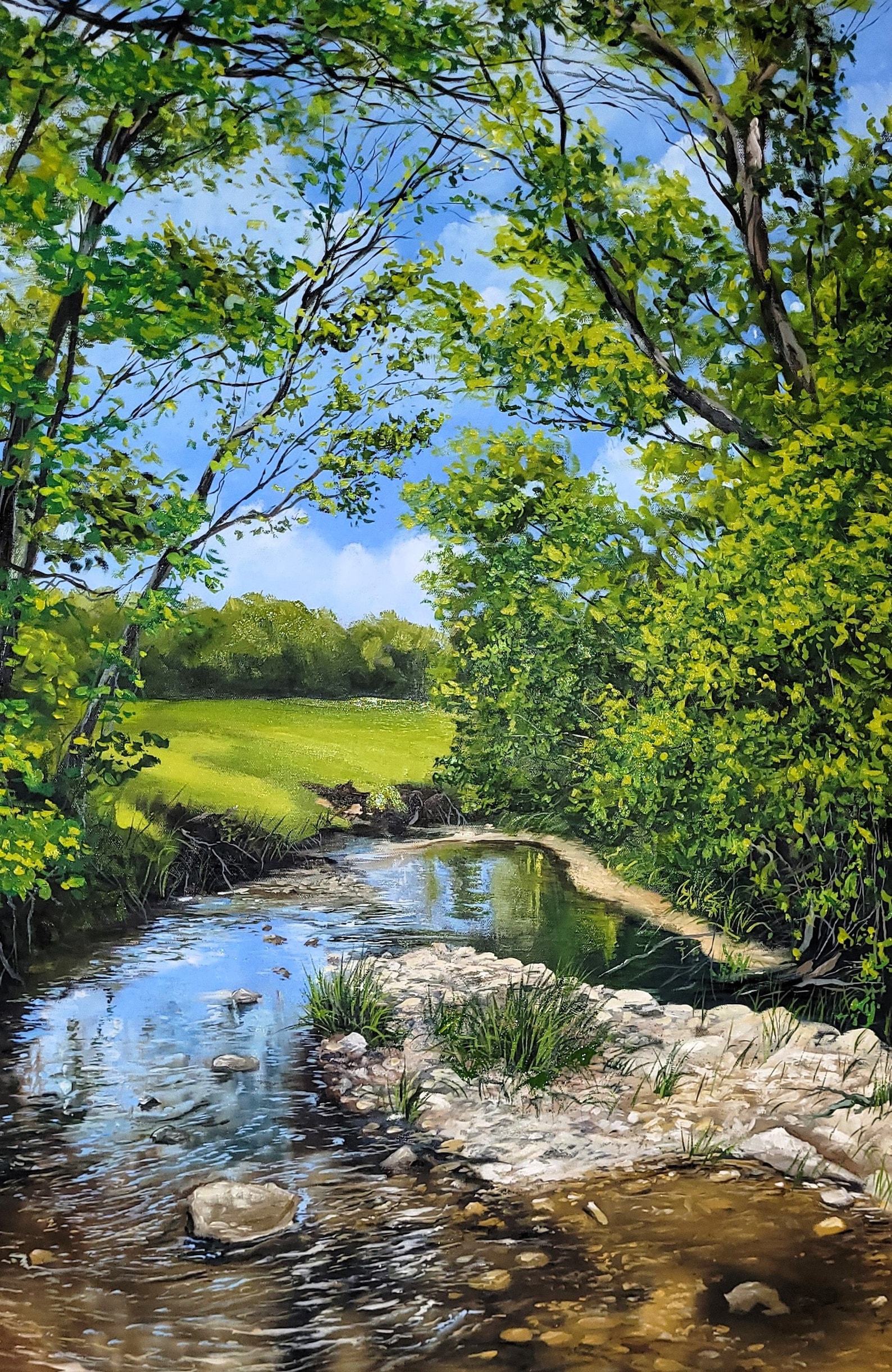 The River Close to Home Canvas Print | Landscape | Landscape Art ...