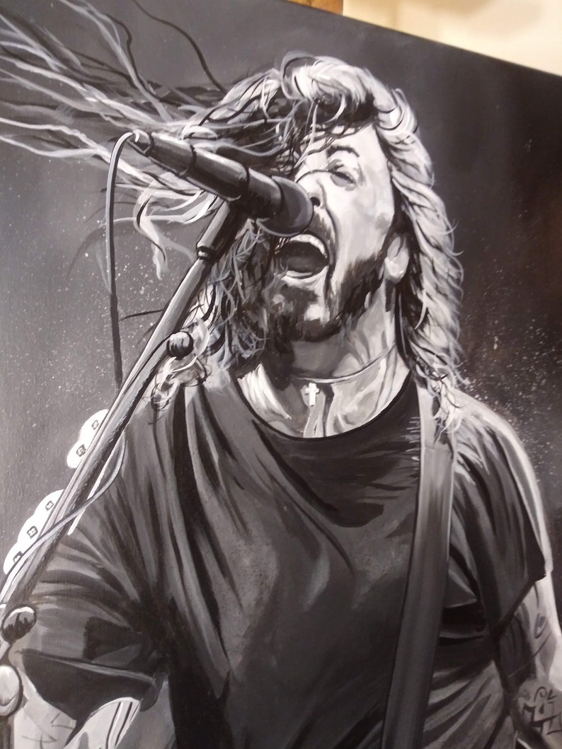 Dave Grohl Original Painting or Print | Pop Art Print | Rock Art ...
