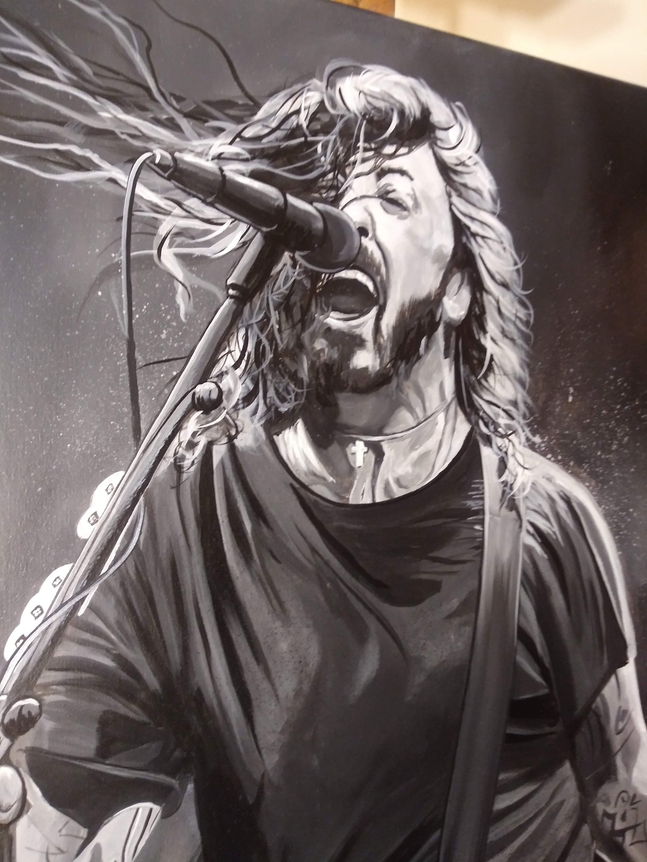 Dave Grohl Original Painting or Print | Pop Art Print | Rock Art ...