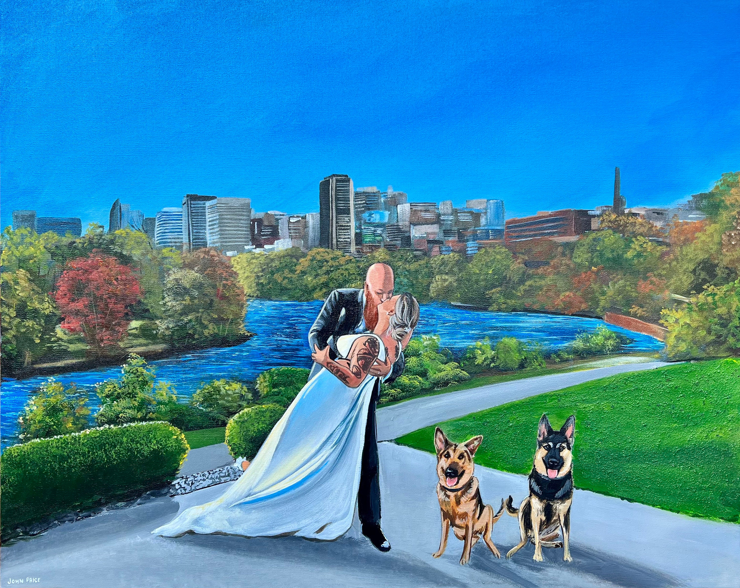 Live Wedding Painting Deposit | Live Wedding Painter | Richmond VA ...