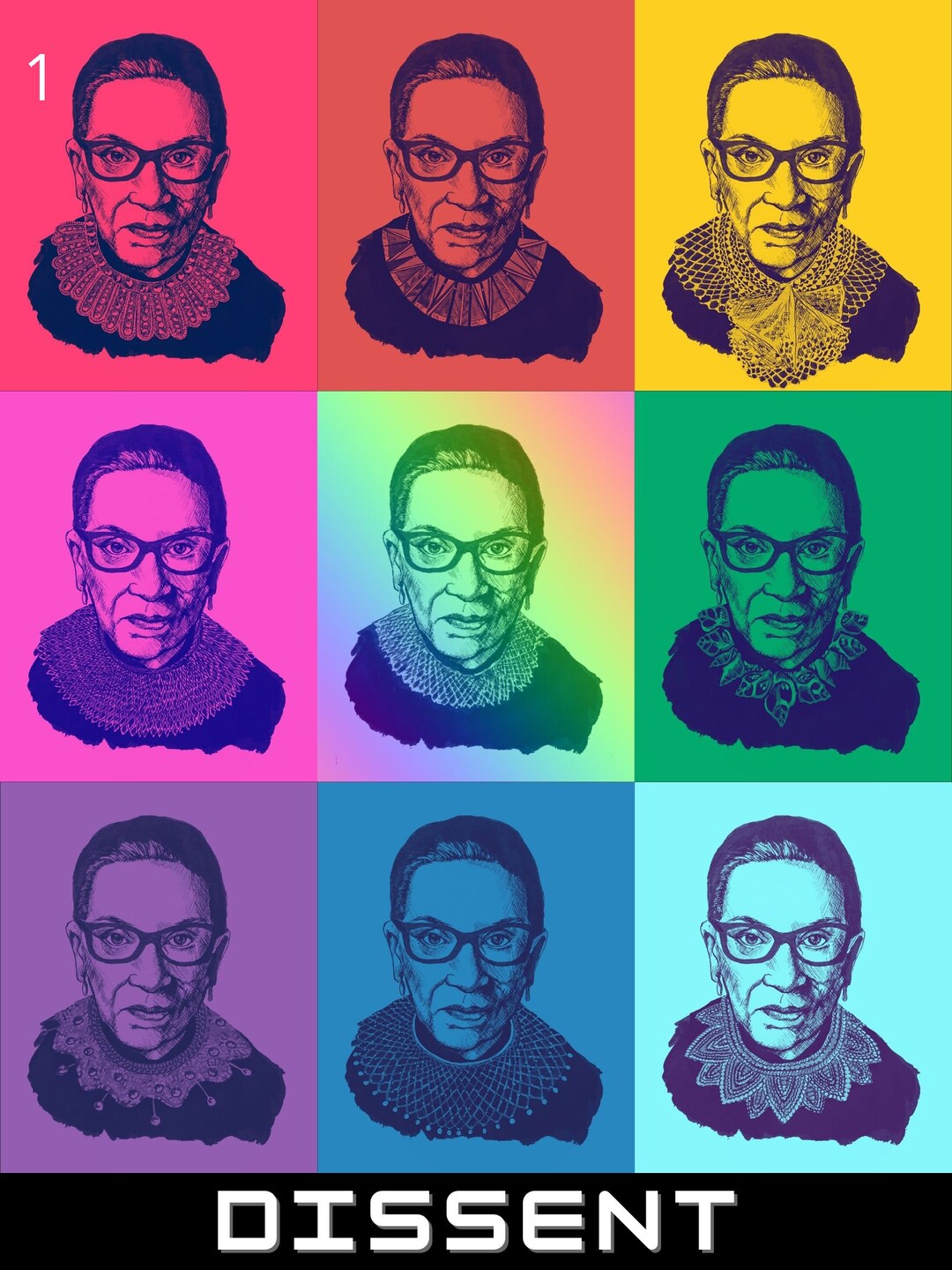 The Notorious RBG Art Print | Women Leaders | Female Empowerment ...