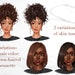 Emotions at Work Clipart, Funny Feelings Digital Stickers, Modern Afro ...
