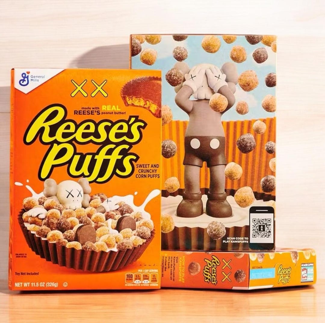 Kaws Reese’s Puffs Cereal Box – Limited Edition Collectible, Sealed ...