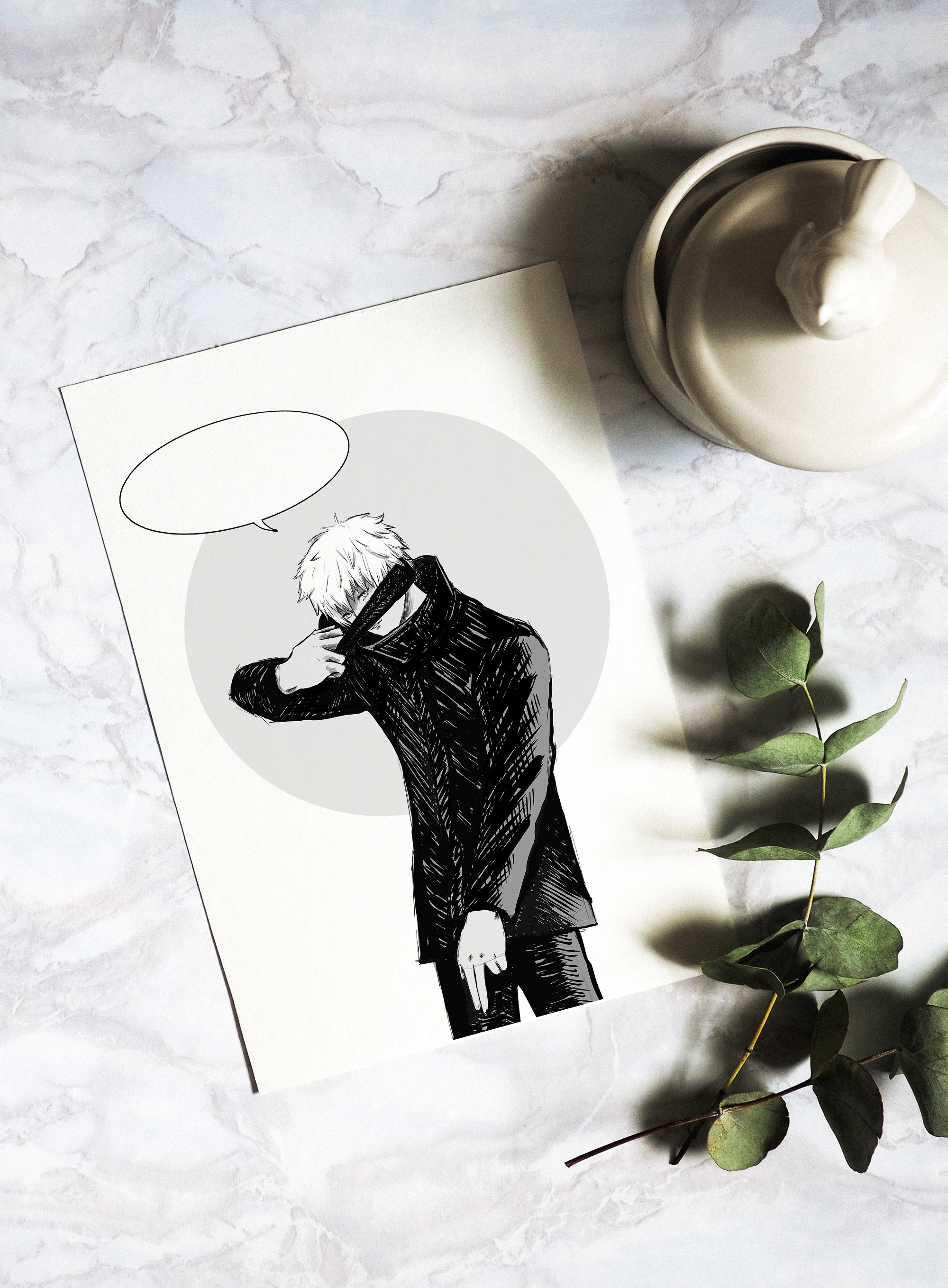 Goju Inspired Postcard, Printable Card, for Any Occasion, INSTANT ...