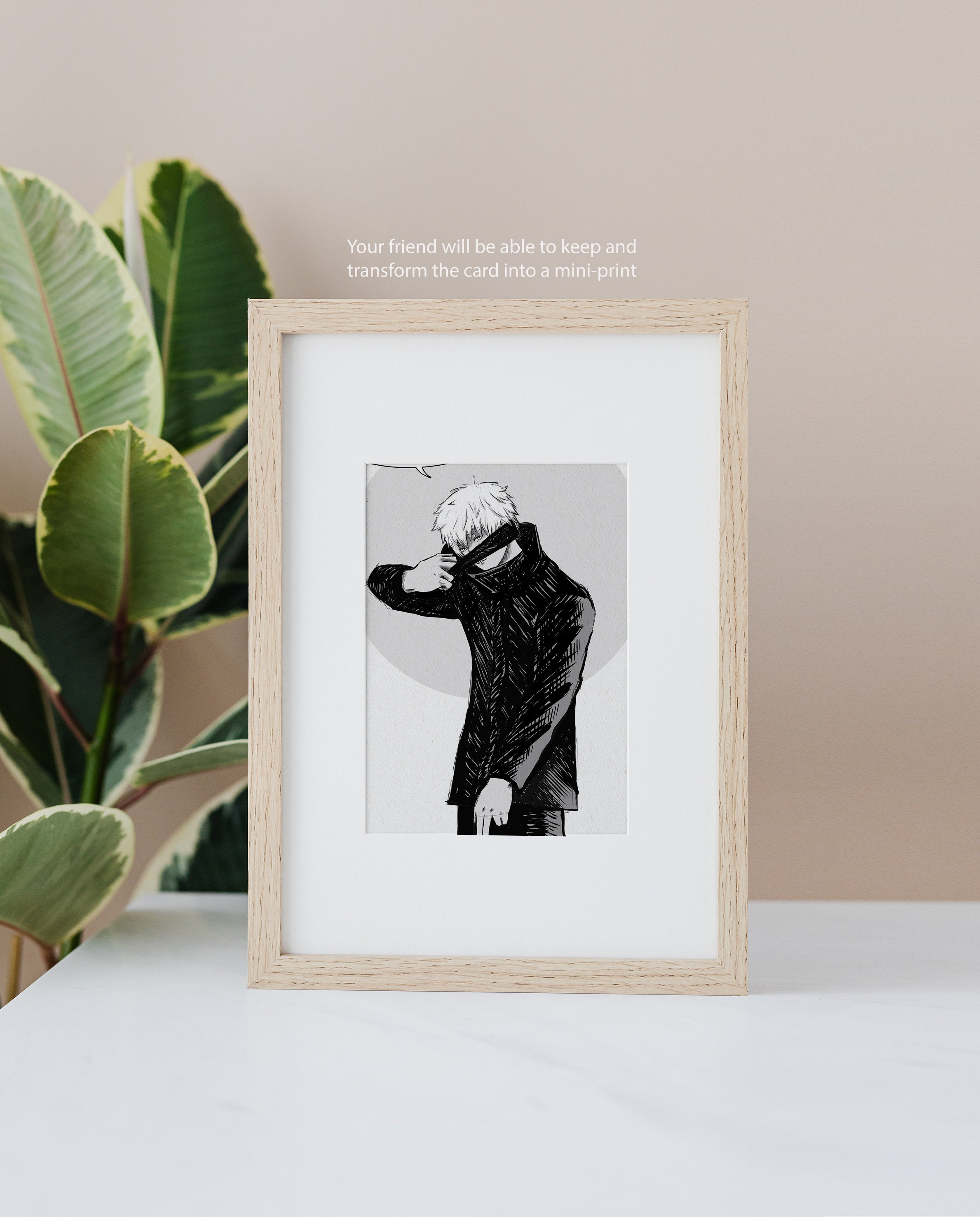 Goju Inspired Postcard, Printable Card, for Any Occasion, INSTANT ...