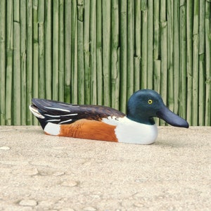Shoveler, a Wooden Bird, a Sculpture of a Duck. - Etsy