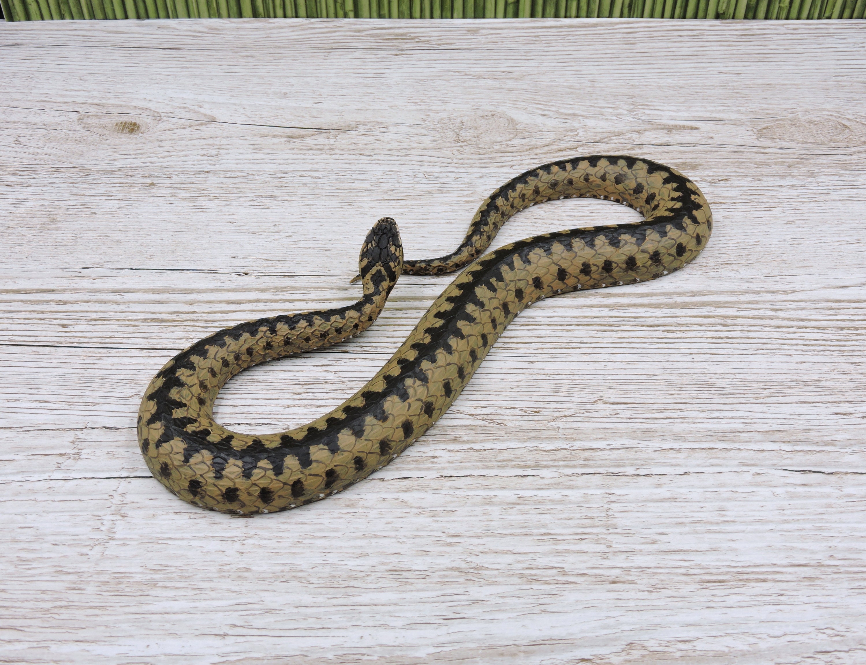 Vipera Berus, a Wooden Sculpture of a Snake, Common European Viper. - Etsy