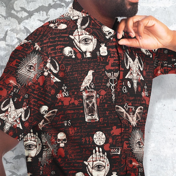 Occult Button up Shirt - Etsy
