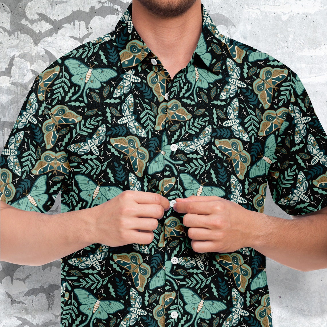 Cottagecore Butterflies Button-up Style Shirt Goth Shirt - Etsy