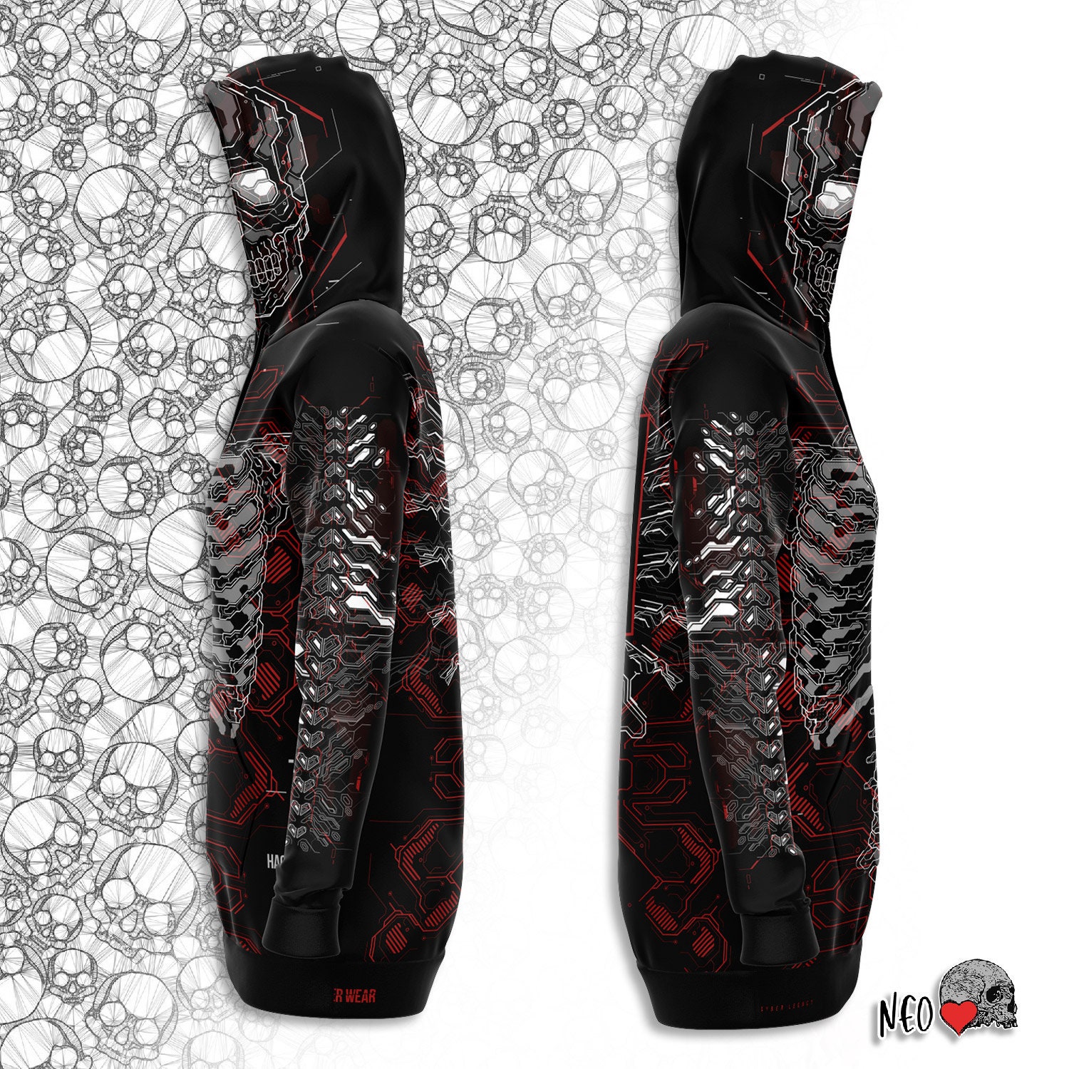 Anonymous Cyberwear Longline Hoodie Cyberpunk clothing | Etsy