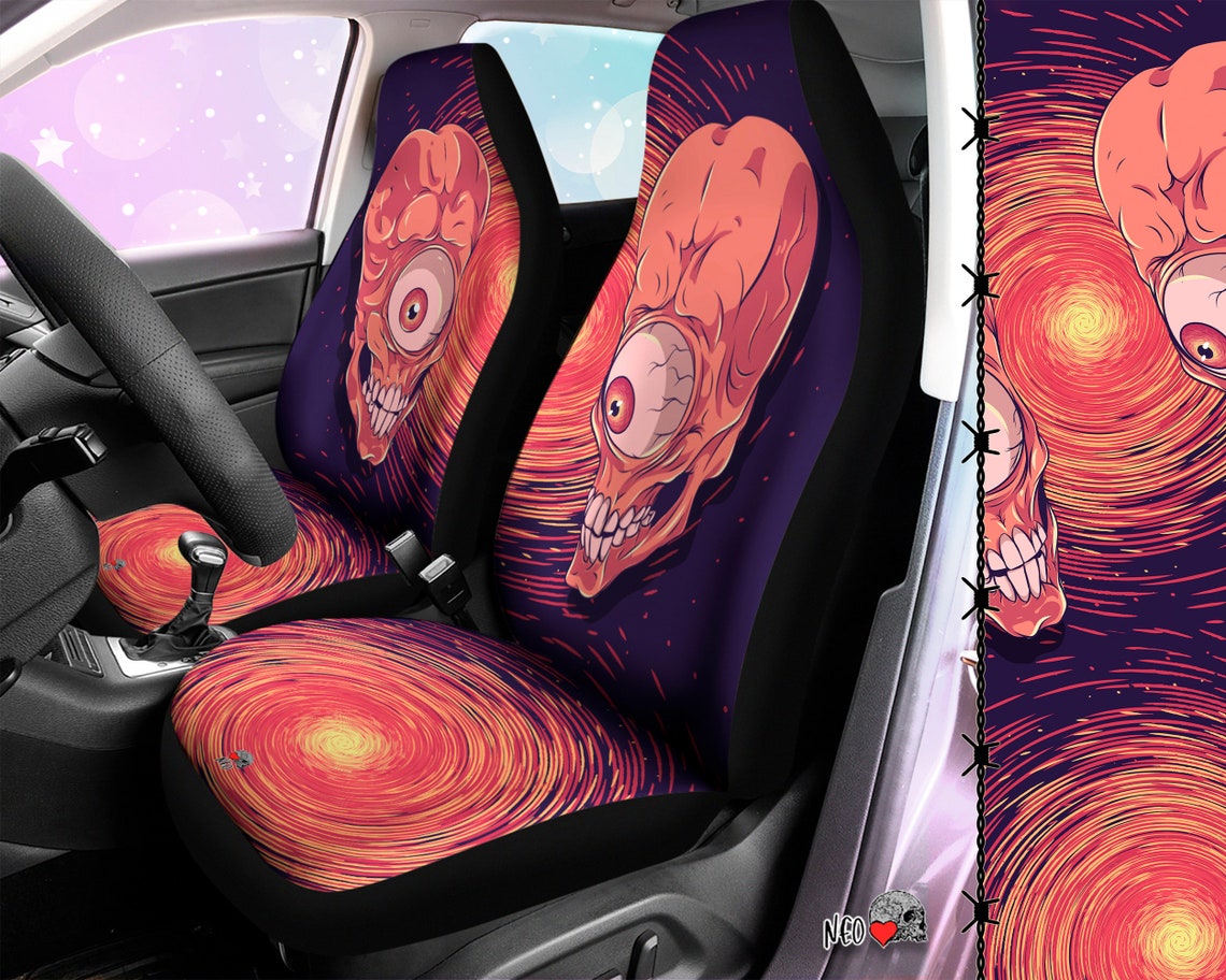 Mastermind Alien Car Seats Covers Skull art Horror Car Seats | Etsy