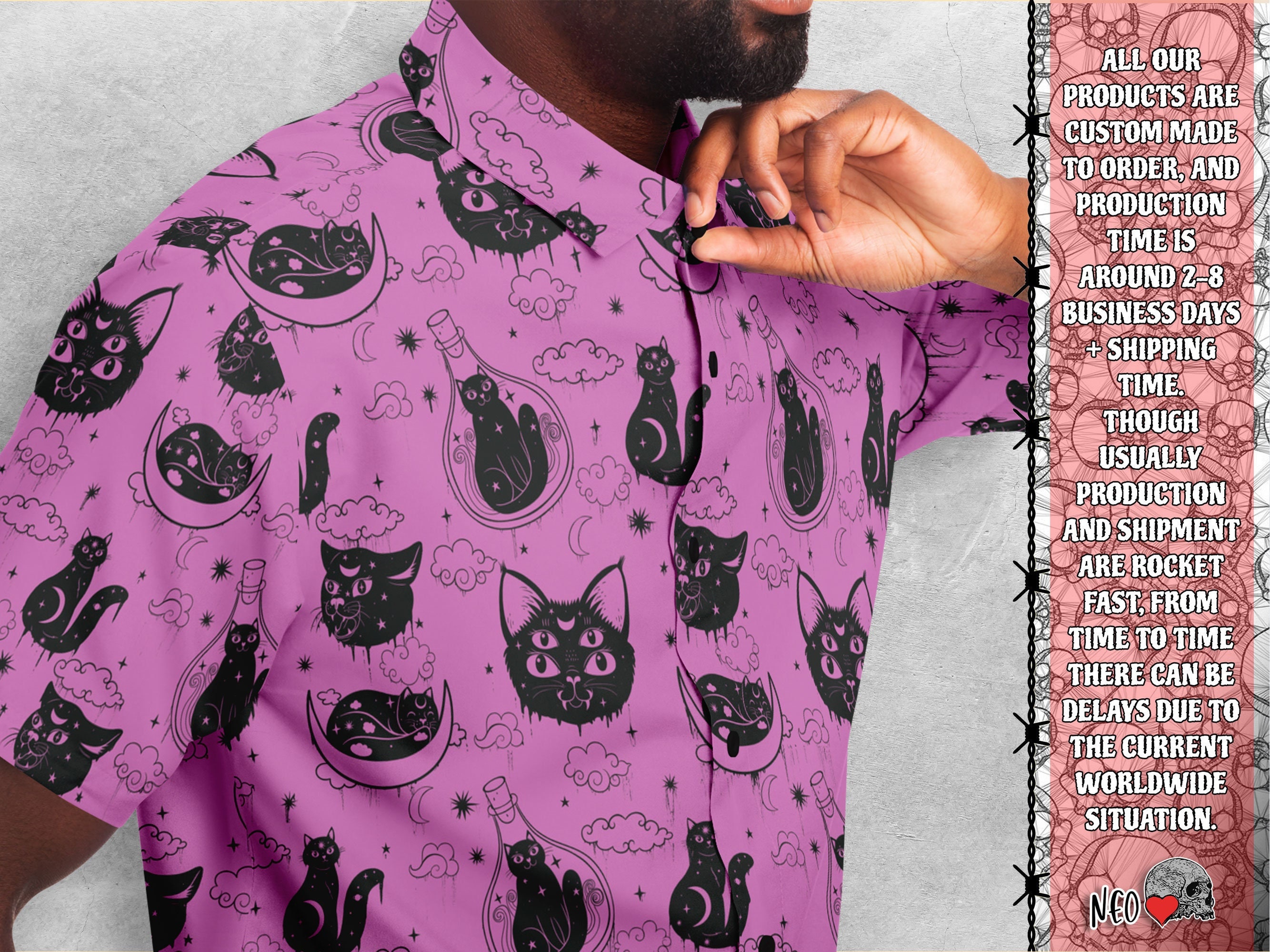 Womens Goth Button Down - Etsy Womens Goth Button Down - Etsy