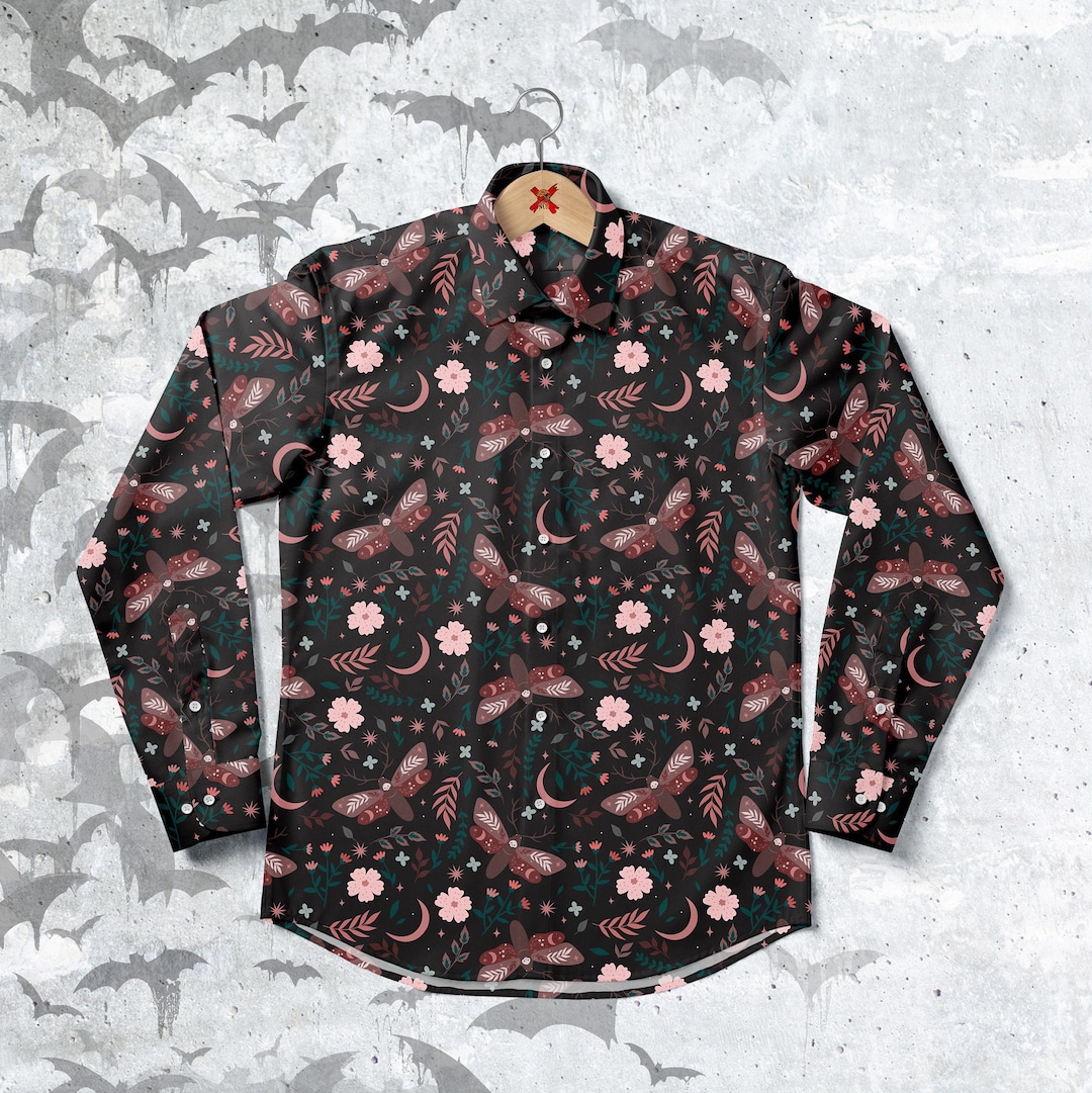 Cottagecore Sweet Druid Long Sleeve Button-up Shirt, Mystic Clothing ...