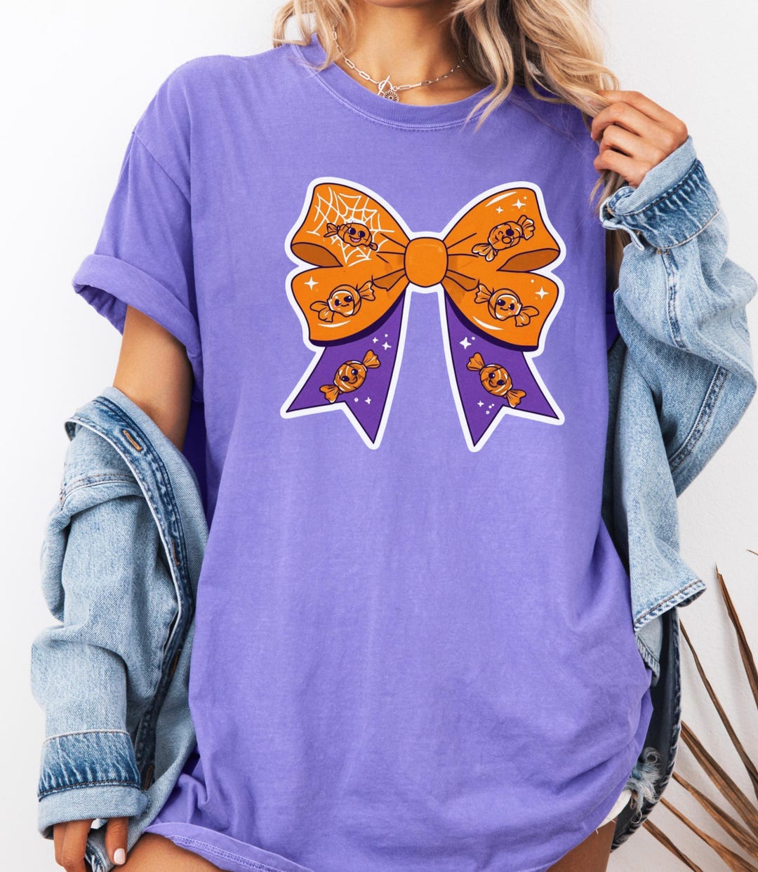 Halloween Nightmare Bow T, Spookyseason Shirt, Preppy BOW Tee, Horror ...