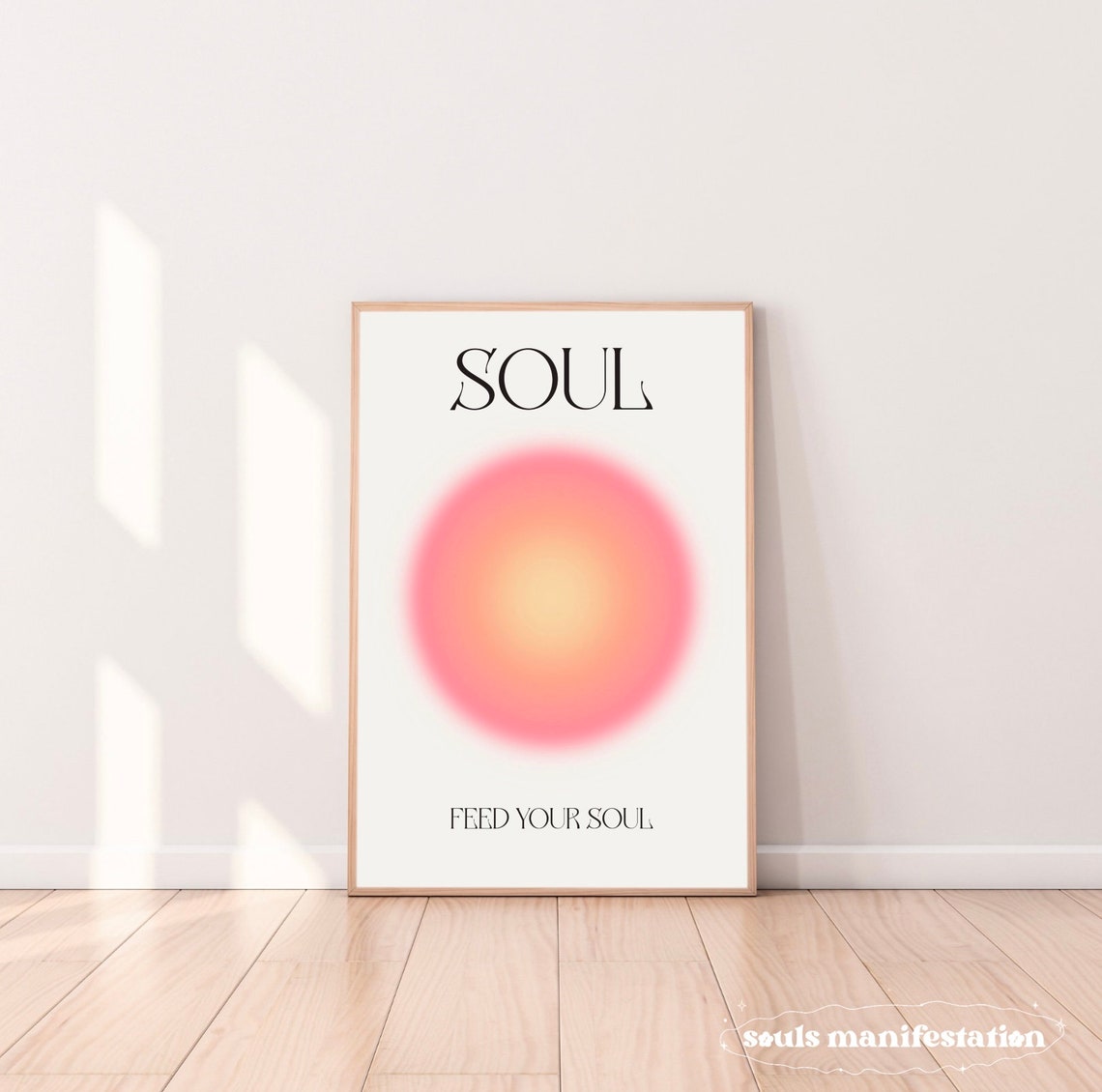 Soul Aura Poster Printable Aura Energy Gradient Print Aura Etsy