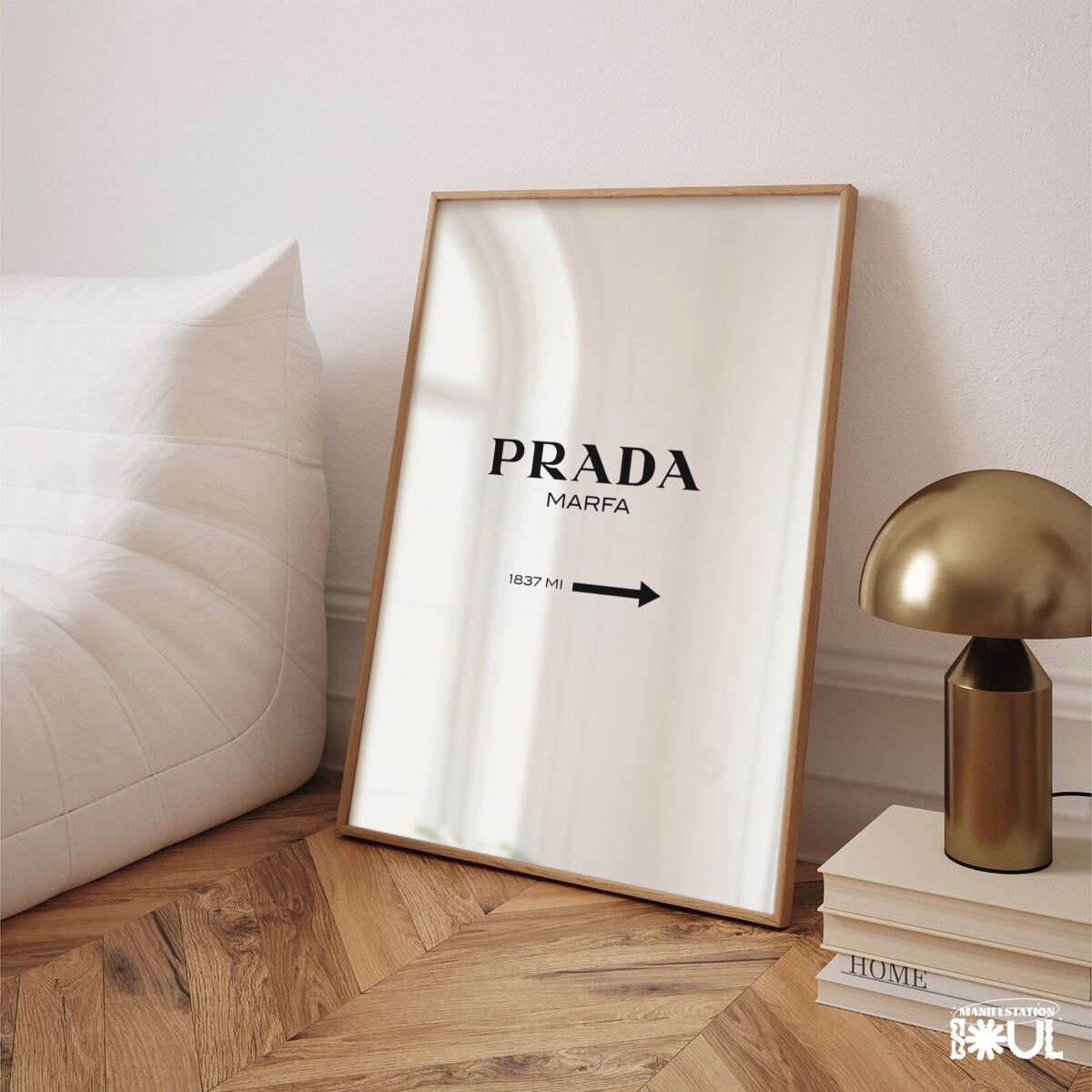Prada Print, Prada Poster,typography Print, Neutral Wall Art, Black and ...