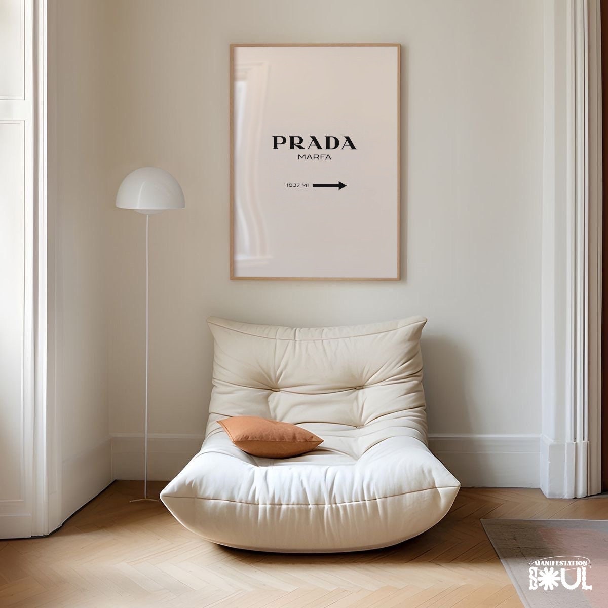 Prada Print, Prada Poster,typography Print, Neutral Wall Art, Black and ...