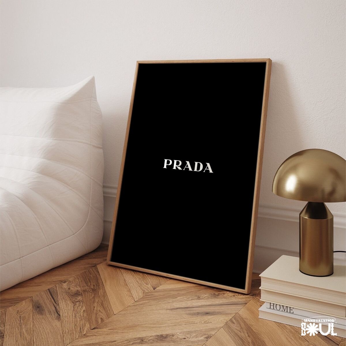 Prada Print, Prada Poster,typography Print, Neutral Wall Art, Black and ...