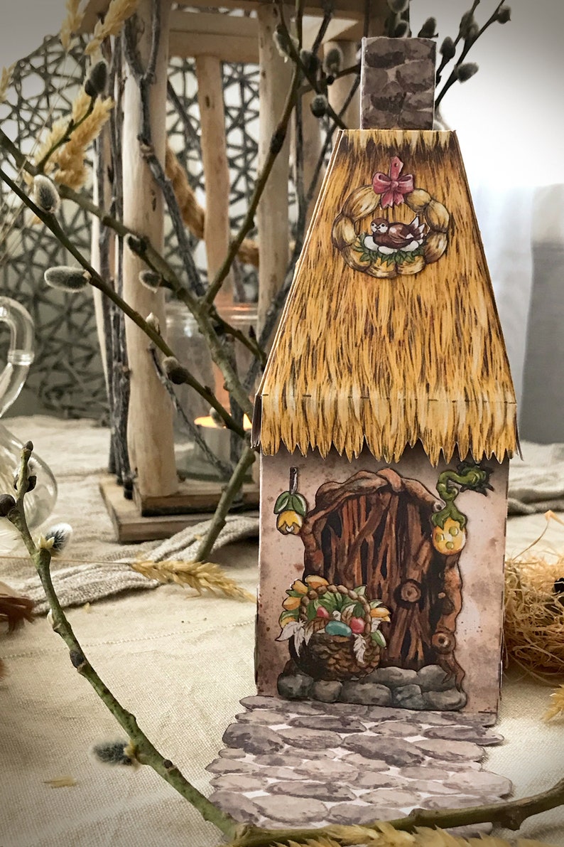 My Little Easter Cottage 3D Craft Set, Instant Download, Printable ...