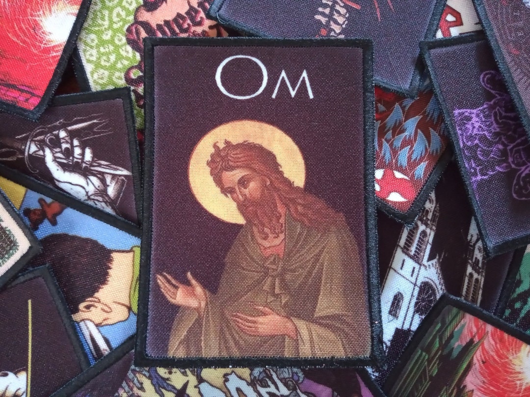 OM Sew on Patch. Stoner Rock Doom Metal Merch Band Desert Sleep Wizard ...