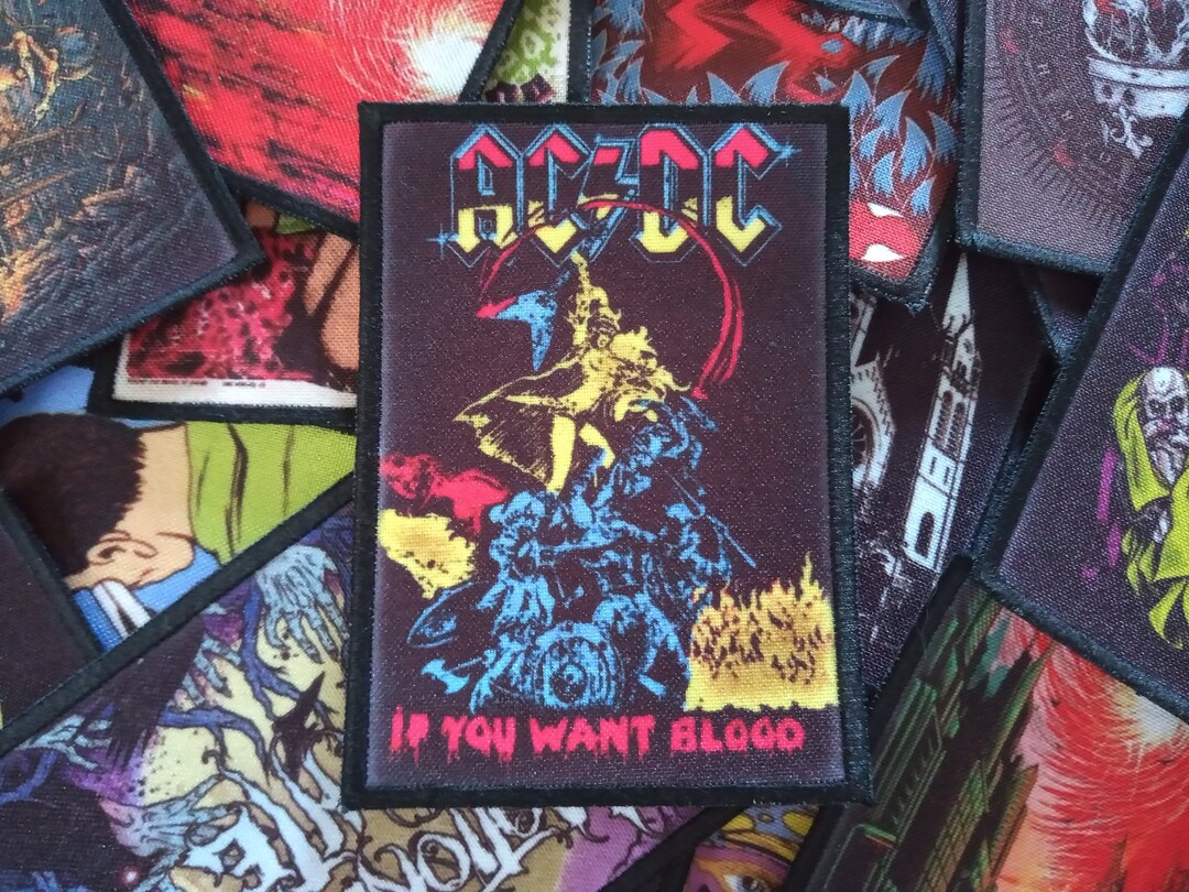 Acdc Sew on Patch Band Rock Metal Merch Jacket Accessories Tour - Etsy