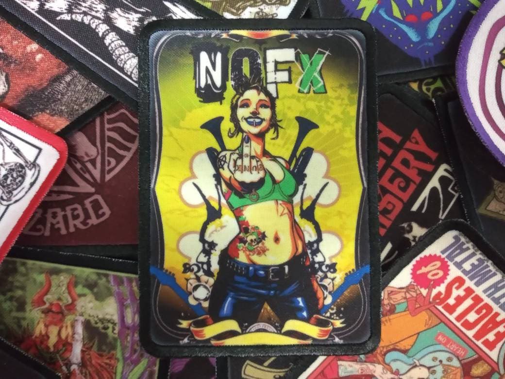NOFX Sew on Patch Band Rock Metal Merch Jacket Accessories Style Tour Thrash Crossover Grind ...