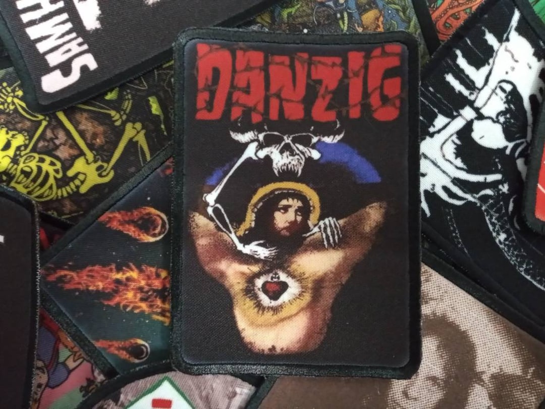 Danzig Sew on Patch Band Rock Merch Jacket Accessories Punk Skater ...