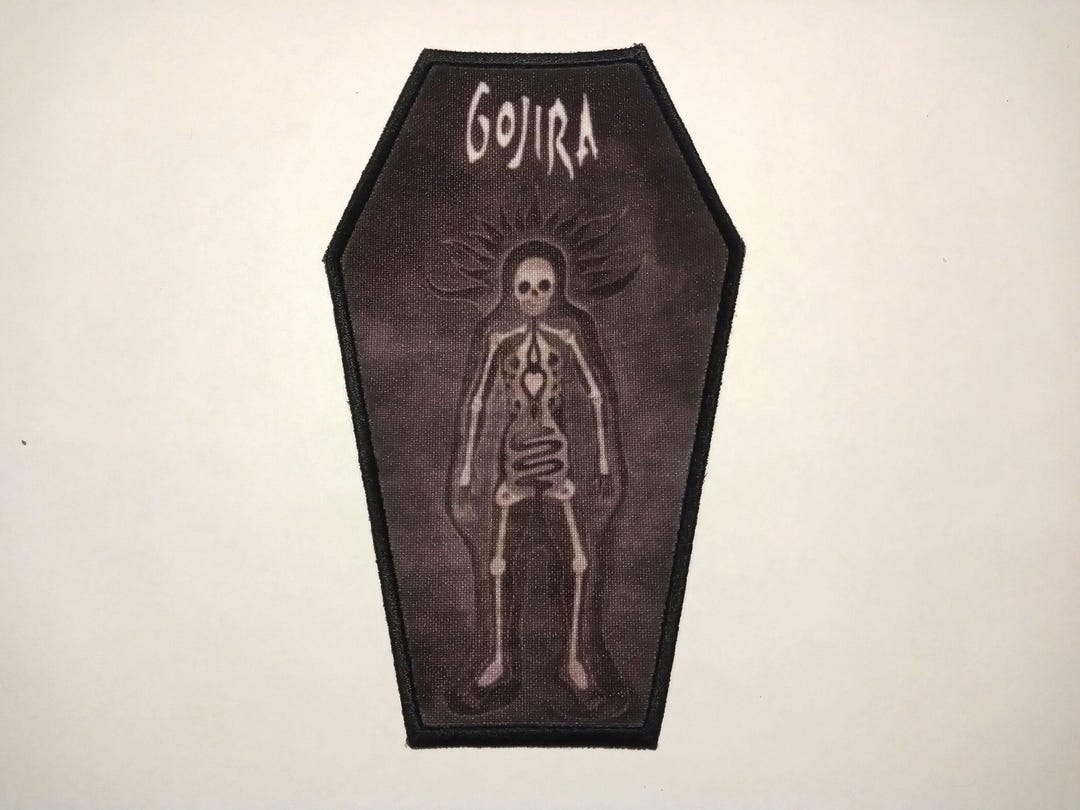 Gojira Sew on Coffin Shape Patch Band Rock Metal Merch Jacket ...