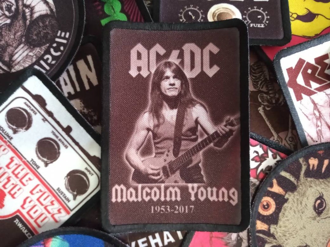 Malcolm Young Acdc Sew on Band Patch. Rockmetal Accessories - Etsy ...